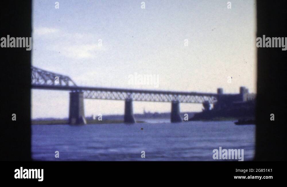 MONTREAL CANADA-1950: Long Man-Made Bridge That Connects Two Separate ...