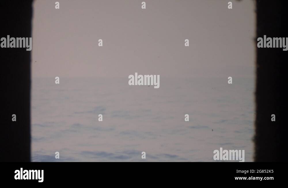 WASHINGTON-1964: Foggy Window View Of Turbulent Waters In The Wide Open ...