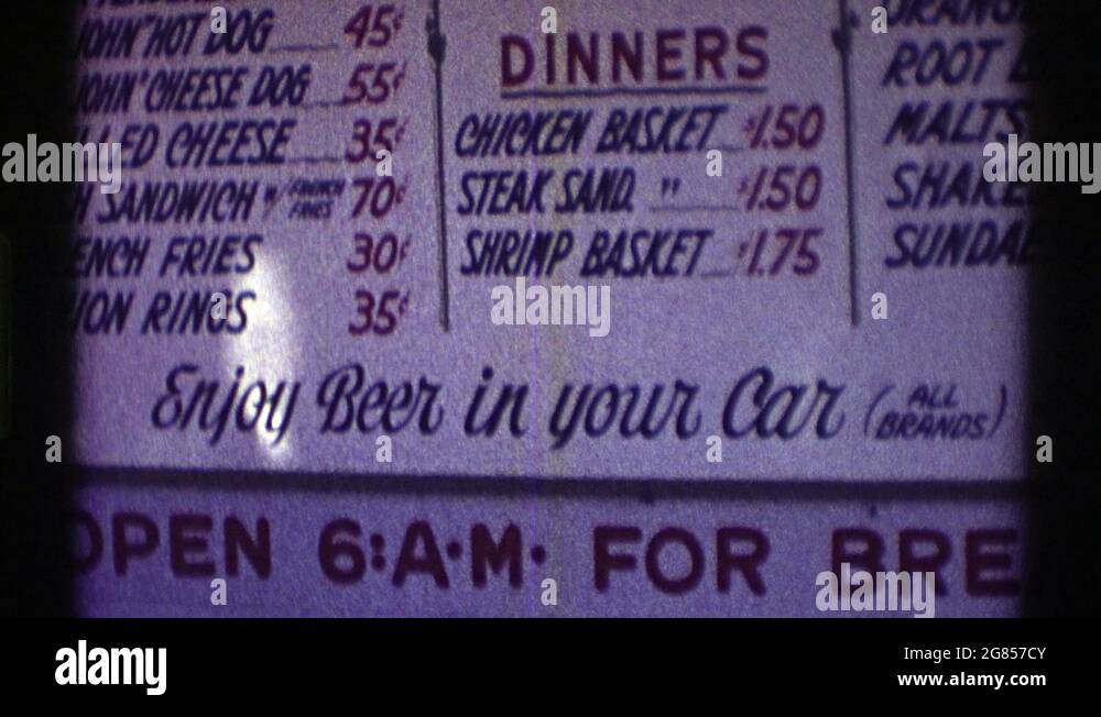 Drive in menu Stock Videos & Footage - HD and 4K Video Clips - Alamy