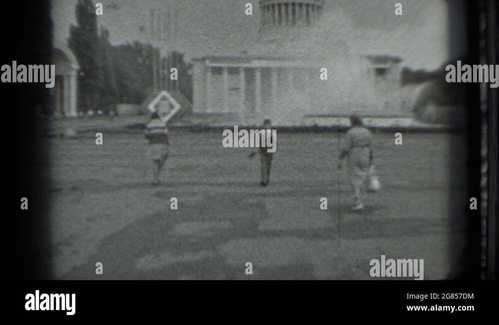 MOSCOW RUSSIA-1983: Vintage Clip Showcasing Three Lovely People Walking ...