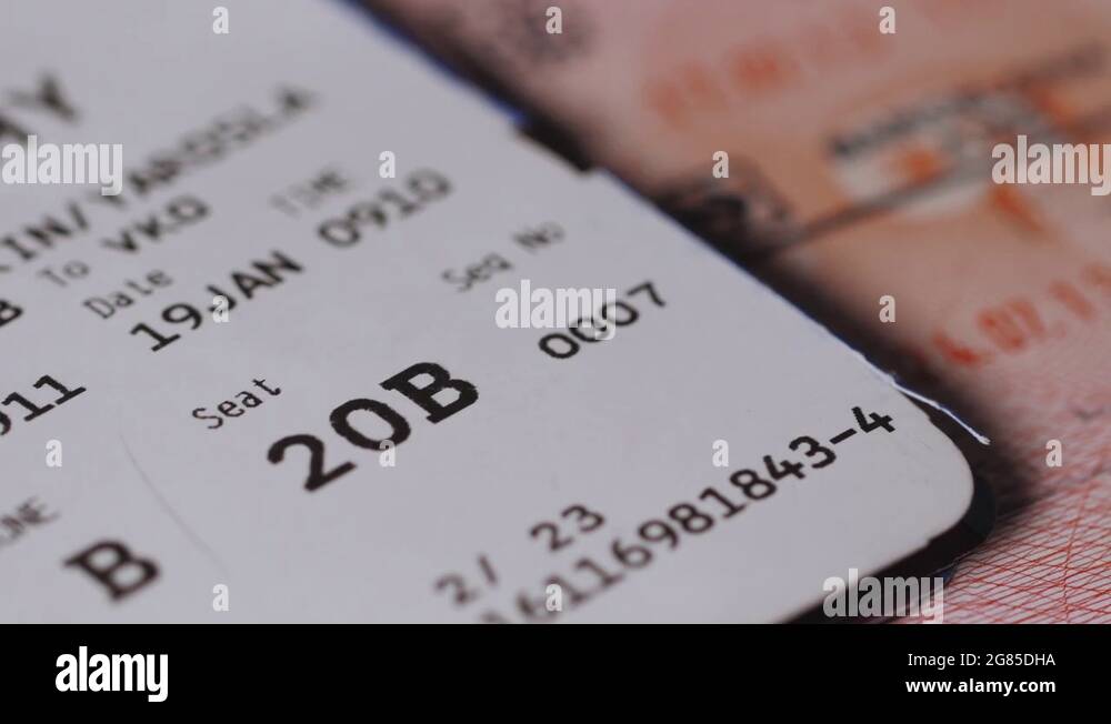 Close up boarding passes Stock Videos & Footage - HD and 4K Video Clips ...