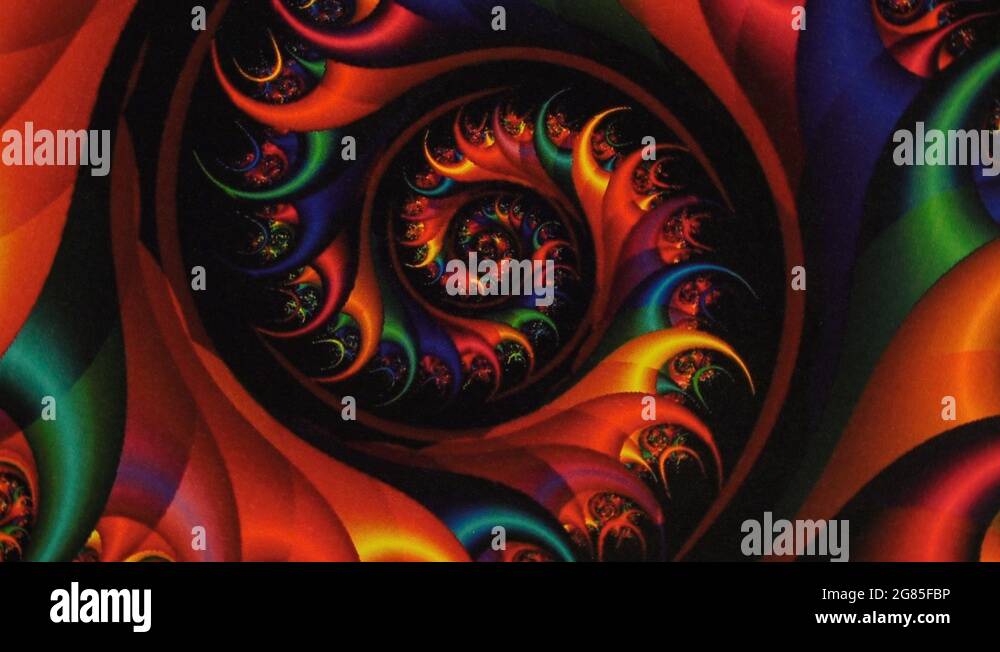 An Optical Illusion Of Various Colors And Shapes Stock Video Footage ...