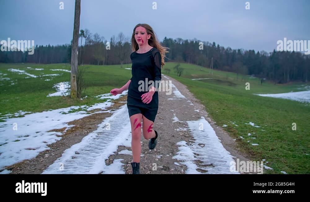 Girl running away rear view Stock Videos & Footage - HD and 4K Video ...