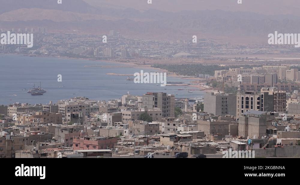 Aqaba is a Jordanian port city on the Red Sea's Gulf of Aqaba Stock ...