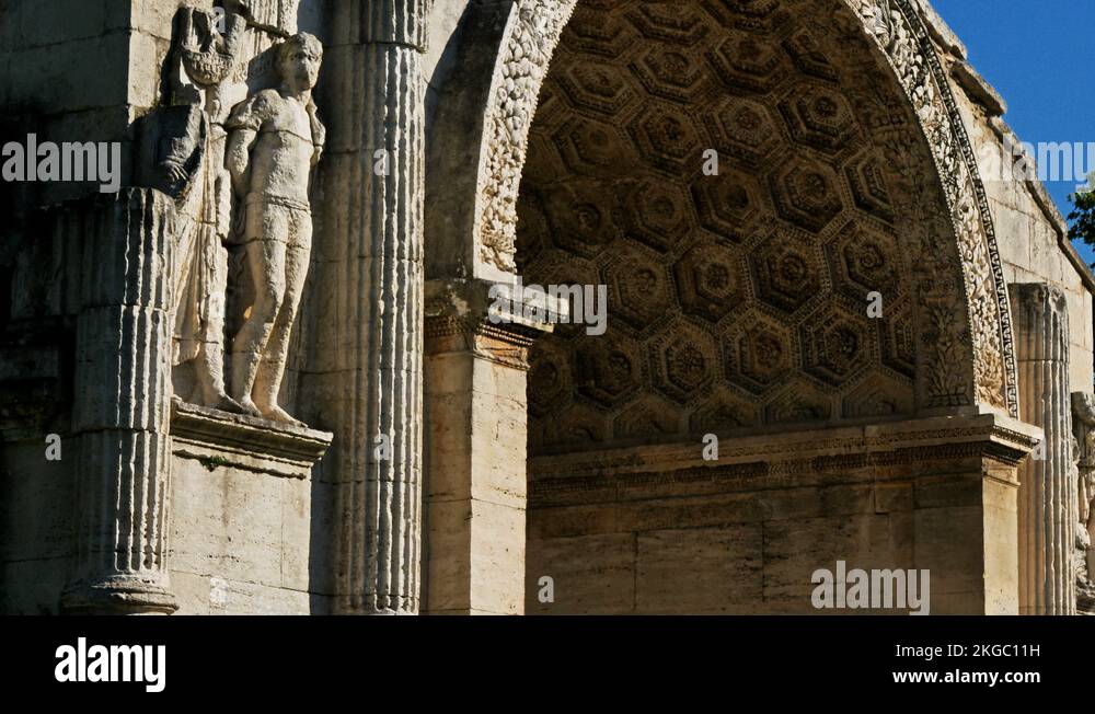 Roman ruins, Saint Remy de Provence,bouches du Rhones, France Stock ...