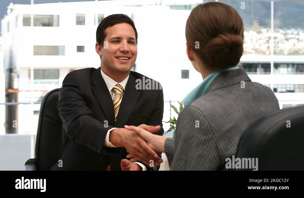 Woman interview man Stock Videos & Footage - HD and 4K Video Clips - Alamy