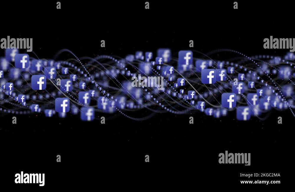 FACEBOOK Logo Animation and Emoticons, Rendering, Background, Loop ...