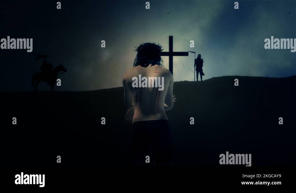 Jesus Walking to the Cross for his Crucifixion Stock Video Footage - Alamy