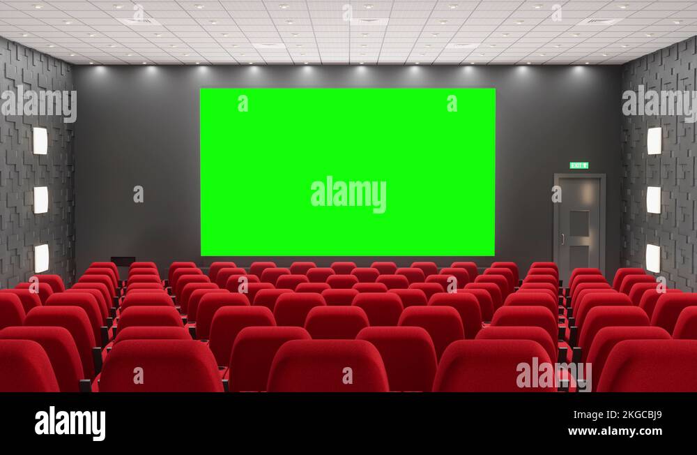 Movie theatre with track green screen Stock Video Footage - Alamy