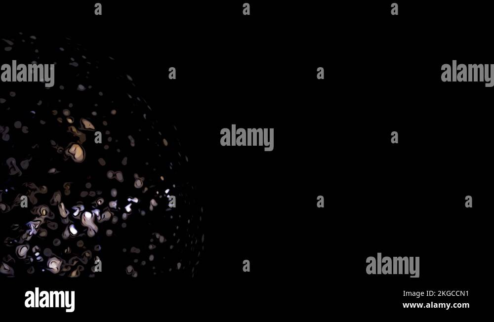 ANIMATION-LIKE BALL OF LIGHT ROTATES WITH NEGATIVE SPACE. IN 4K Stock ...