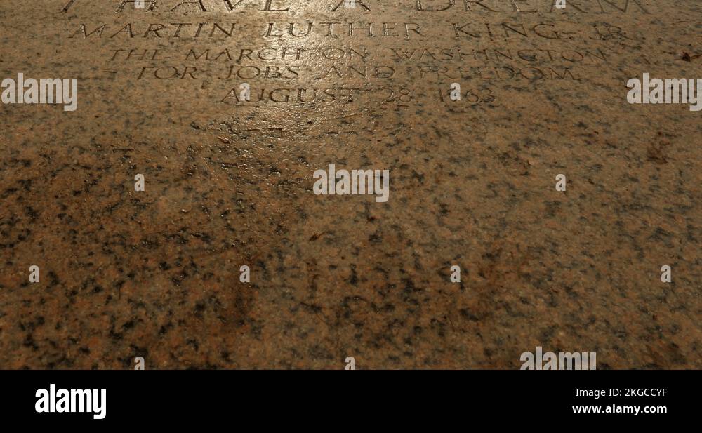 Martin Luther King I Have A Dream Speech location marker in Washington ...