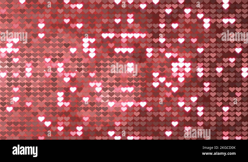 Rose gold heart Valentine's Day glitter texture. Seamless loop animation footage Stock Video ...