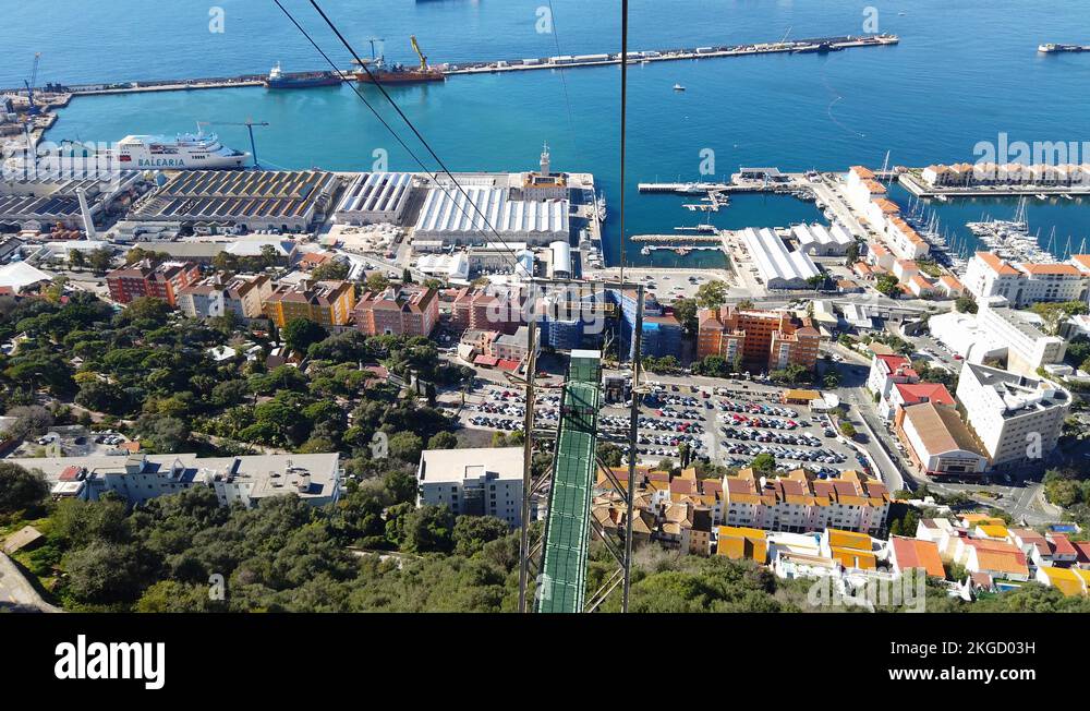 Gibraltar cable car harbour Stock Videos & Footage - HD and 4K Video ...