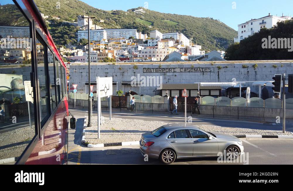 aboard a double decker bus in Gibraltar Stock Video Footage - Alamy