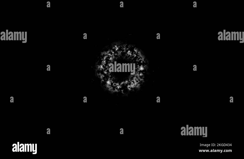 Simple black and white shockwave explosion animation. Small shock wave ...