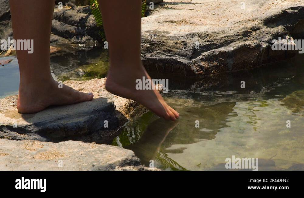 Woman dipping toe in water Stock Videos & Footage - HD and 4K Video ...