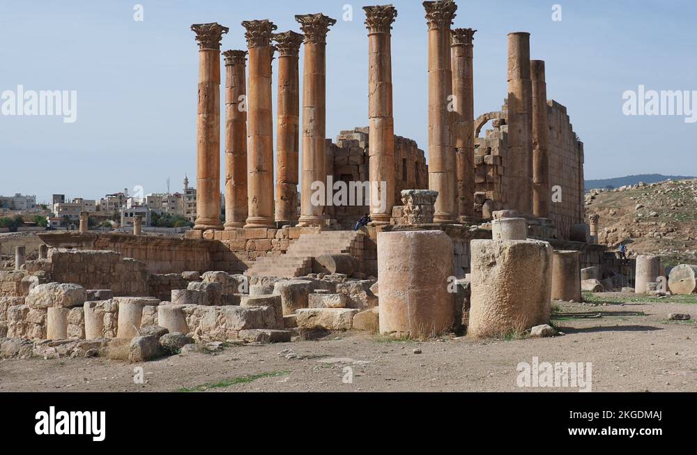 Artemis temple in ancient gerasa or gerash Stock Videos & Footage - HD ...