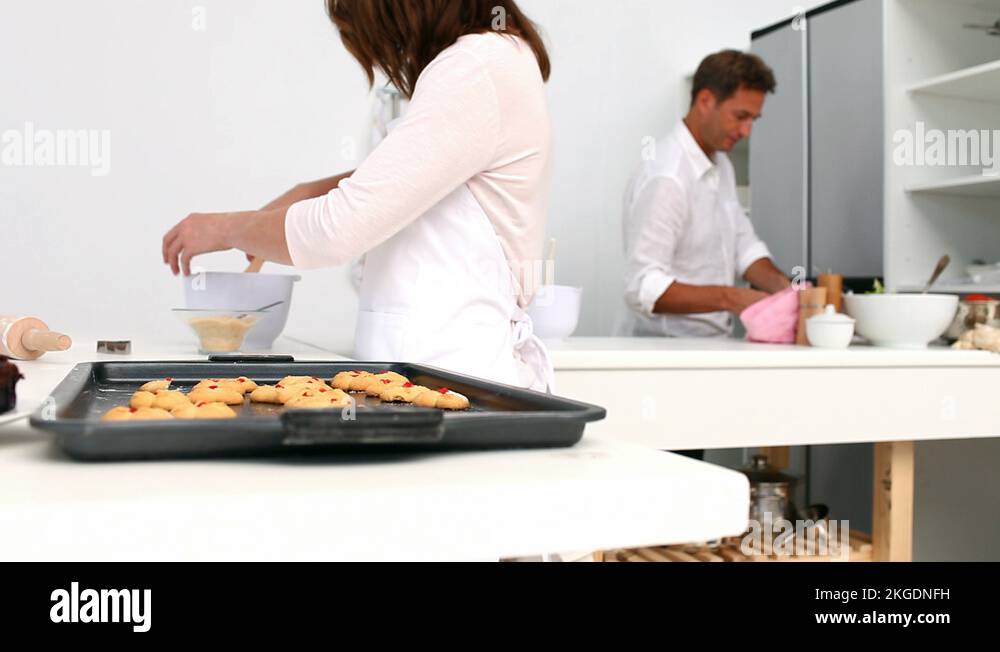 Little girl taking a fresh cookie Stock Video Footage - Alamy