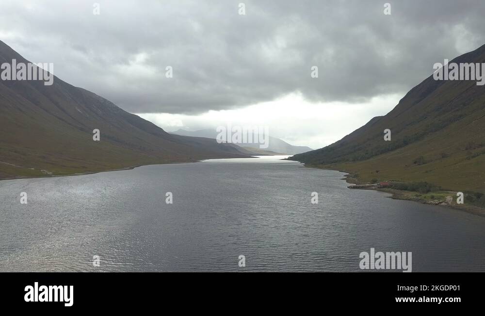 Loch Etive in Glen Etive in the Glen Coe area in the Scottish Highlands ...