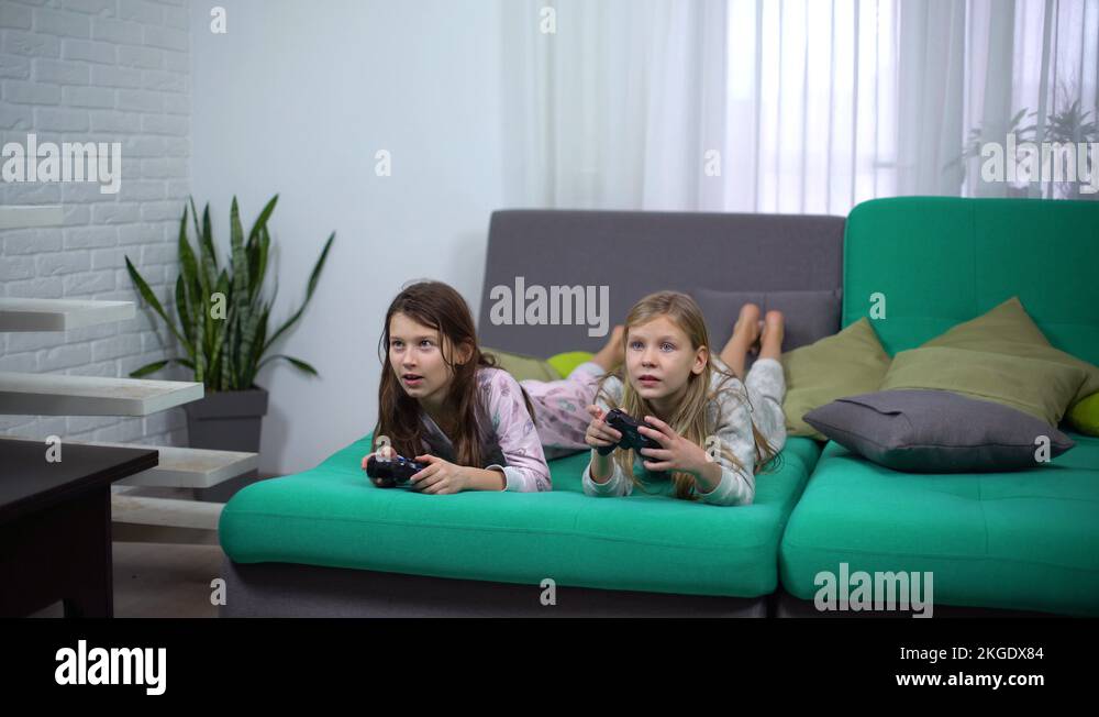 Little girls playing game console Stock Videos & Footage - HD and 4K ...