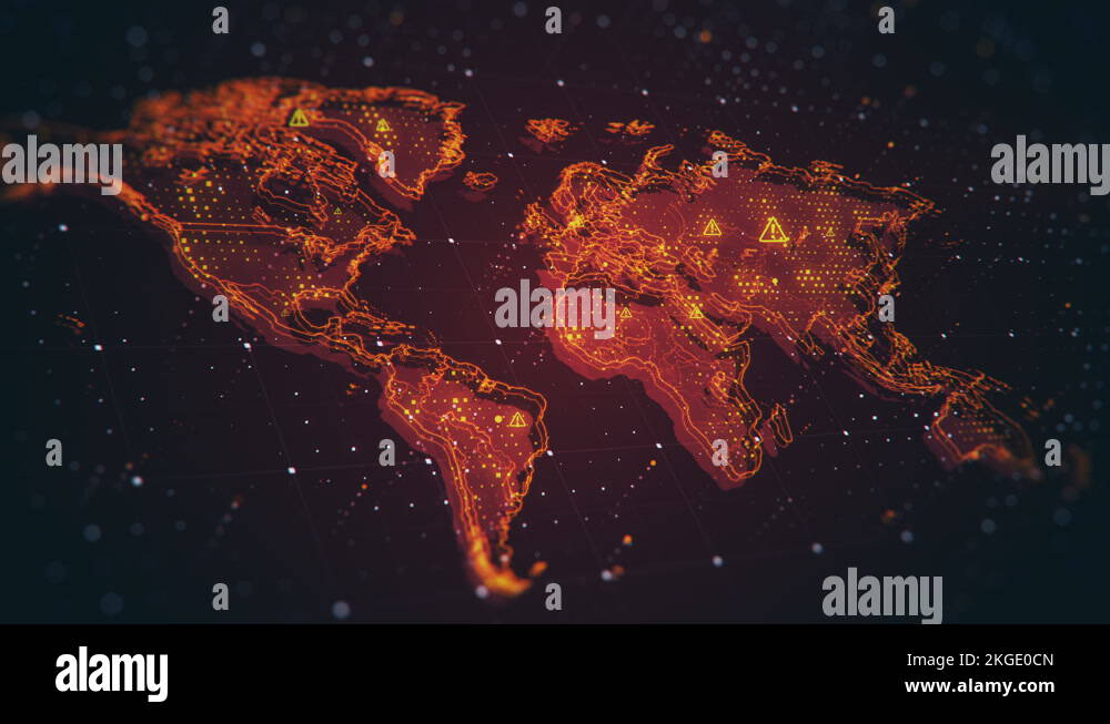 World Map Danger Stock Video Footage - Alamy