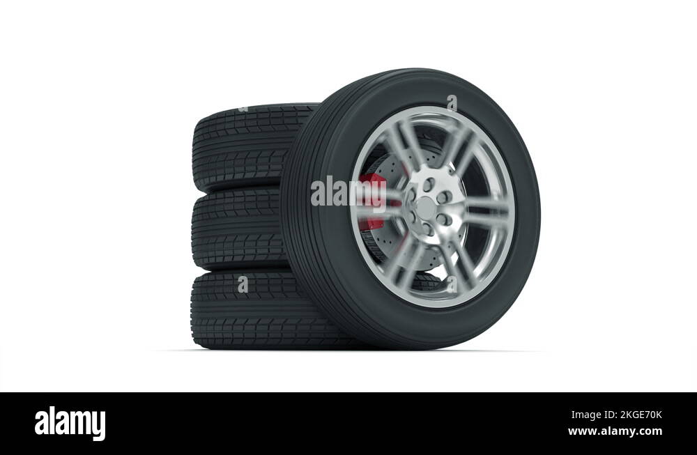 4K Loop Animation of Car Wheels on different backgrounds and Green ...