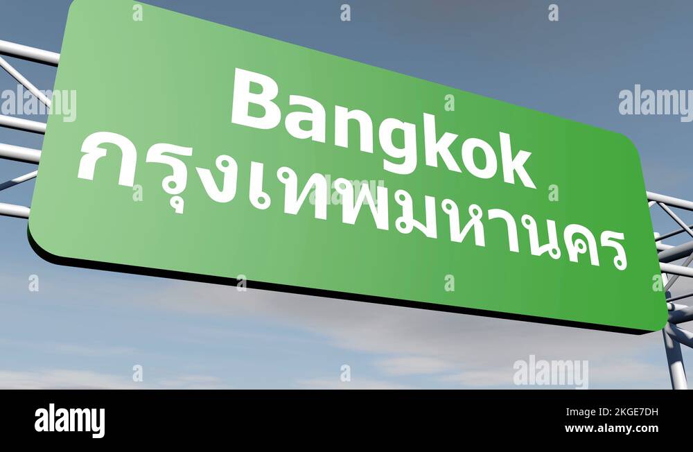 Bangkok road sign Stock Videos & Footage - HD and 4K Video Clips - Alamy