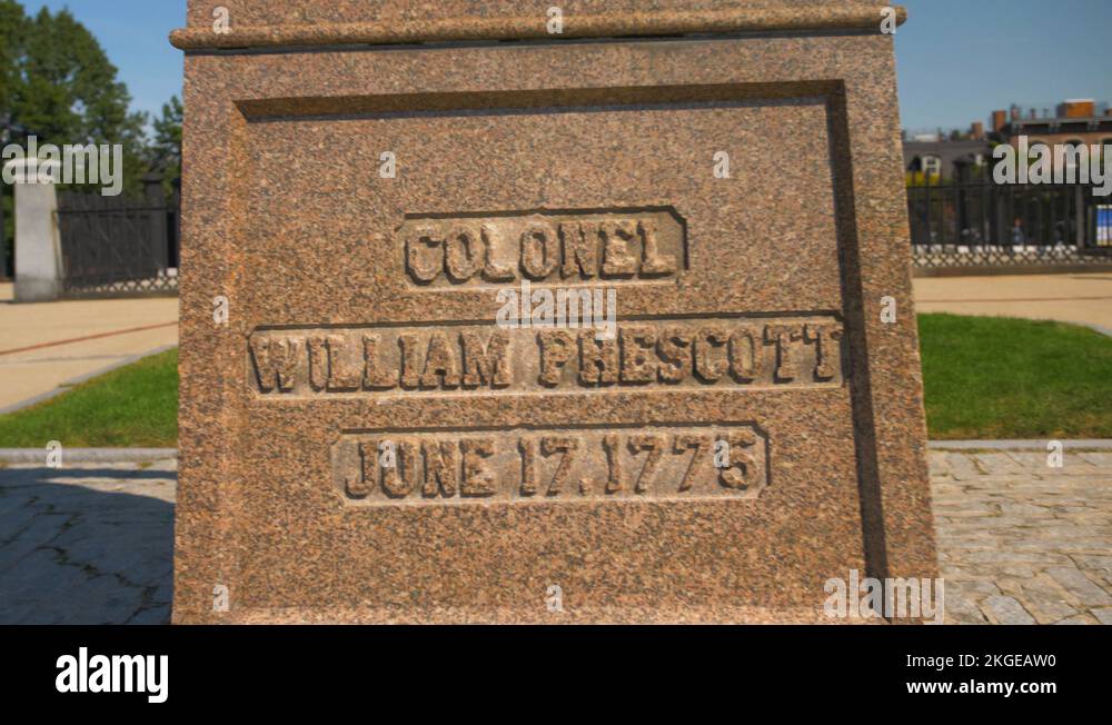 Colonel william prescott statue bunker Stock Videos & Footage - HD and ...