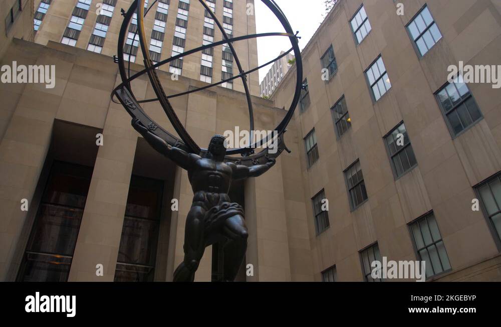 Atlas statue at the rockefeller center Stock Videos & Footage - HD and ...