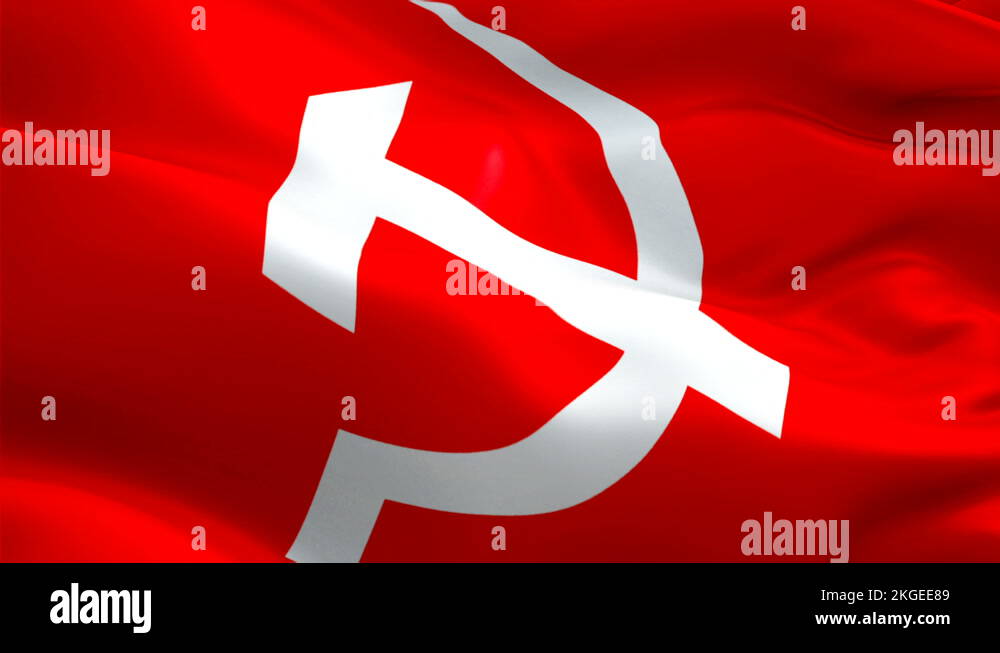 Soviet Union waving flag. National 3d Communist flag waving Stock Video ...
