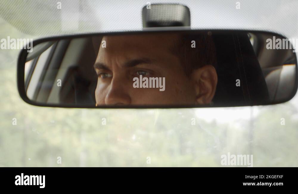 Man looking rear view mirror in car Stock Videos & Footage - HD and 4K ...