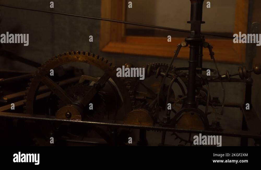 Old Clock Tower Mechanism Mechanism For Old Clock Tower Stock Video ...