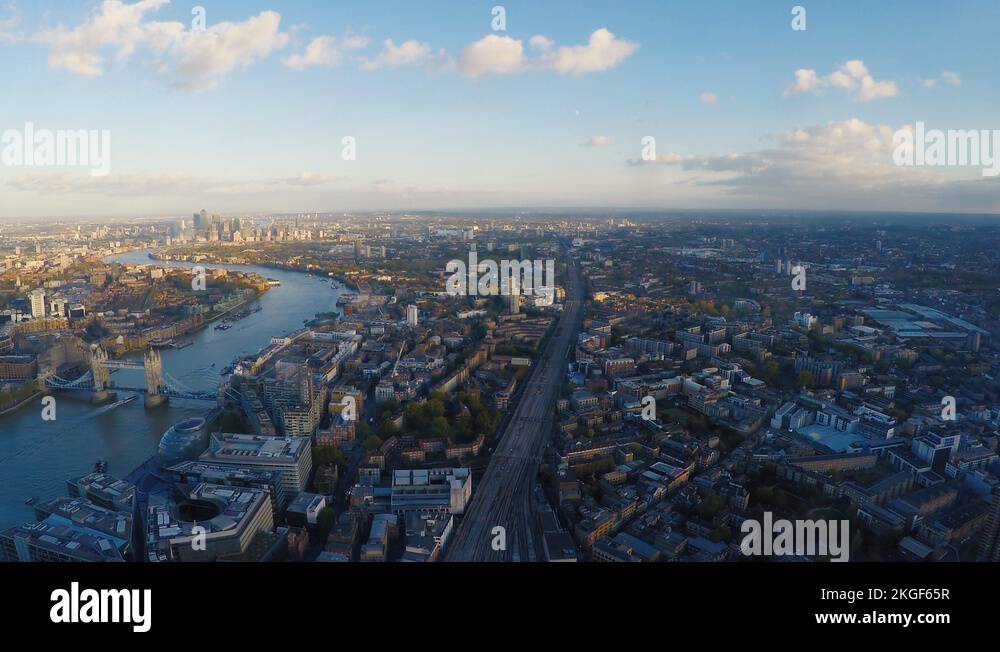 Central London panorama view from The Shard observation deck Stock ...
