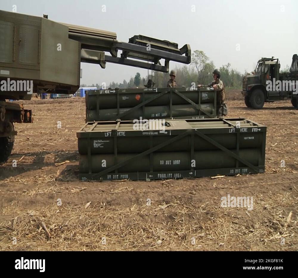 High mobility artillery rocket system himars Stock Videos & Footage ...