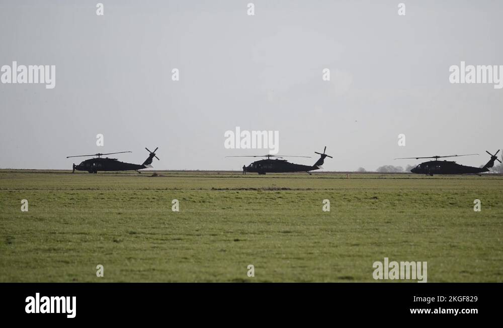 UH-60 Black Hawk ready for departure from Chièvres Air Base, Belgium ...