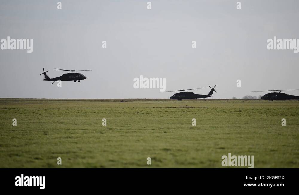 UH-60 Black Hawk ready for take off from Chièvres Air Base, Belgium ...