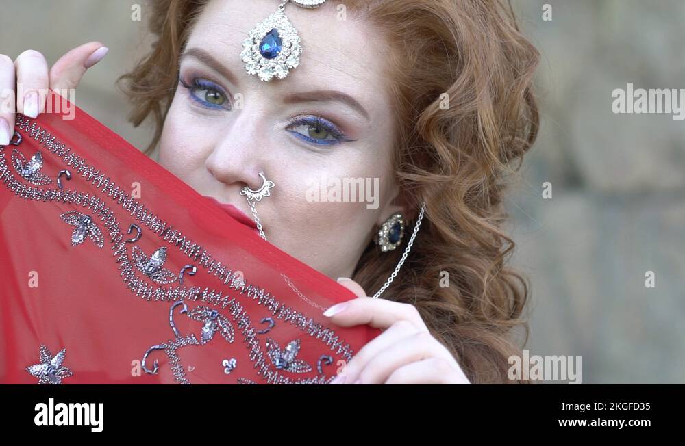 Portrait indian woman bindi henna Stock Videos & Footage - HD and 4K ...