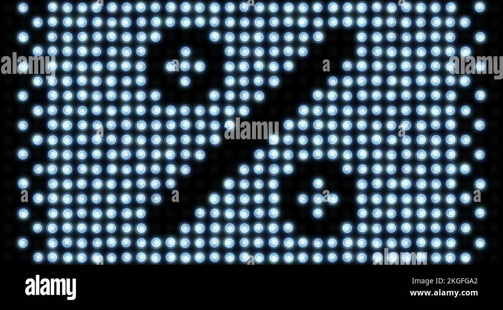 Lamp lines are shaped like a flashing percent sign, looped animation ...