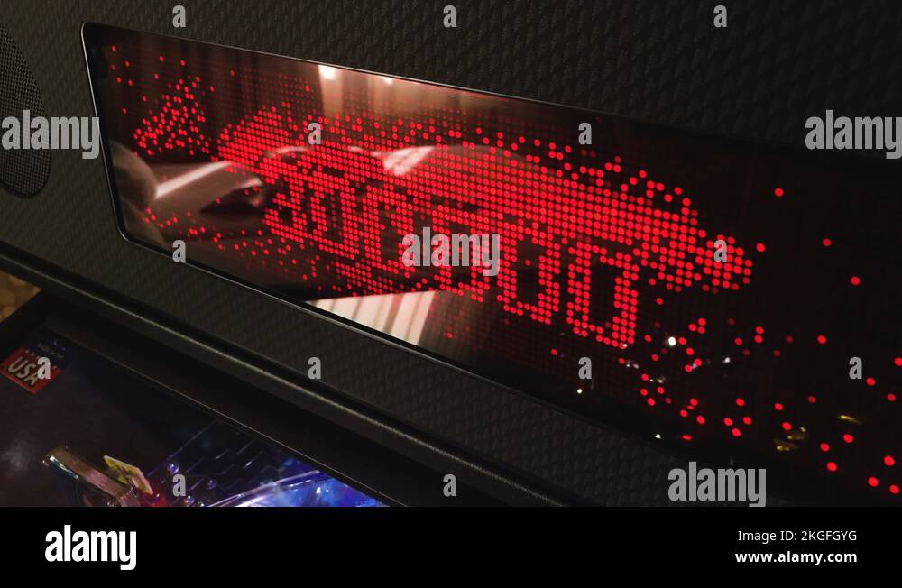 Pinball Arcade Machine Score Display Stock Video Footage - Alamy