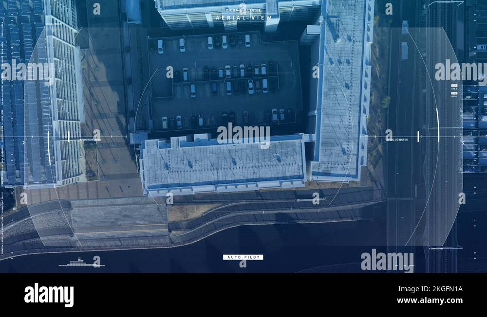 Screen of a drone controller. Head up display (HUD) of a vehicle ...