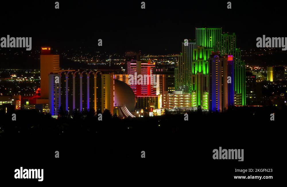 Reno night skyline Stock Videos & Footage - HD and 4K Video Clips - Alamy