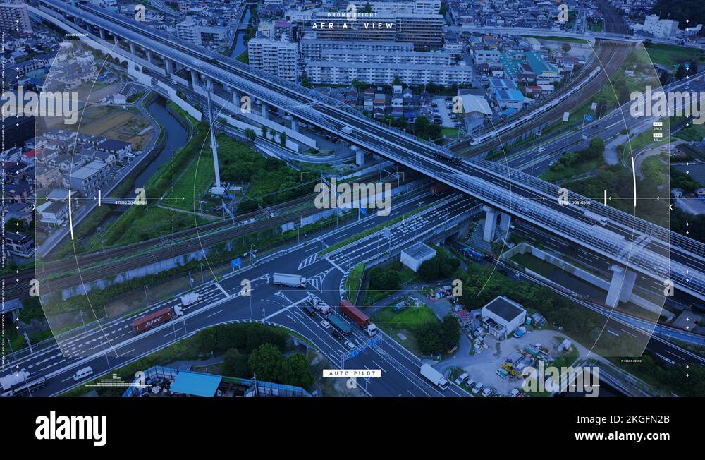 Screen of a drone controller. Head up display (HUD) of a vehicle ...