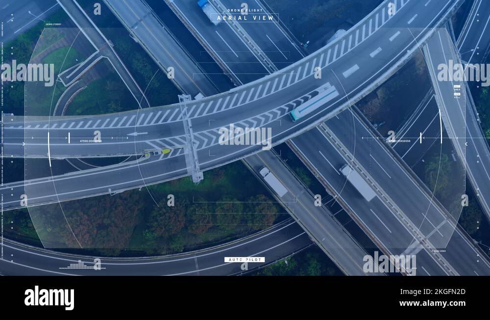 Screen of a drone controller. Head up display (HUD) of a vehicle ...