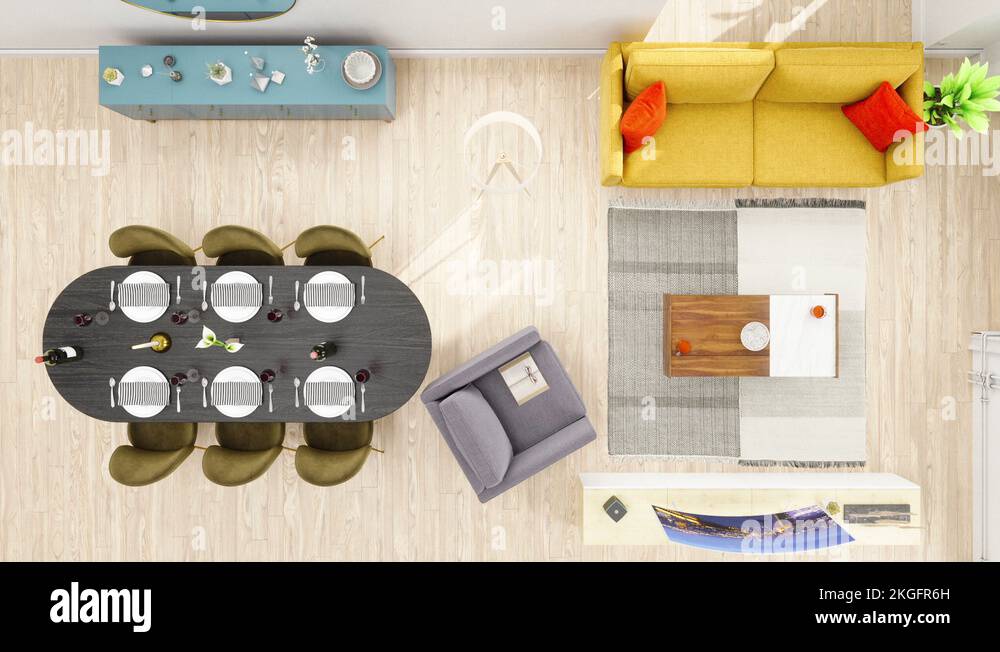 Room interior top view 3d Stock Videos & Footage - HD and 4K Video ...