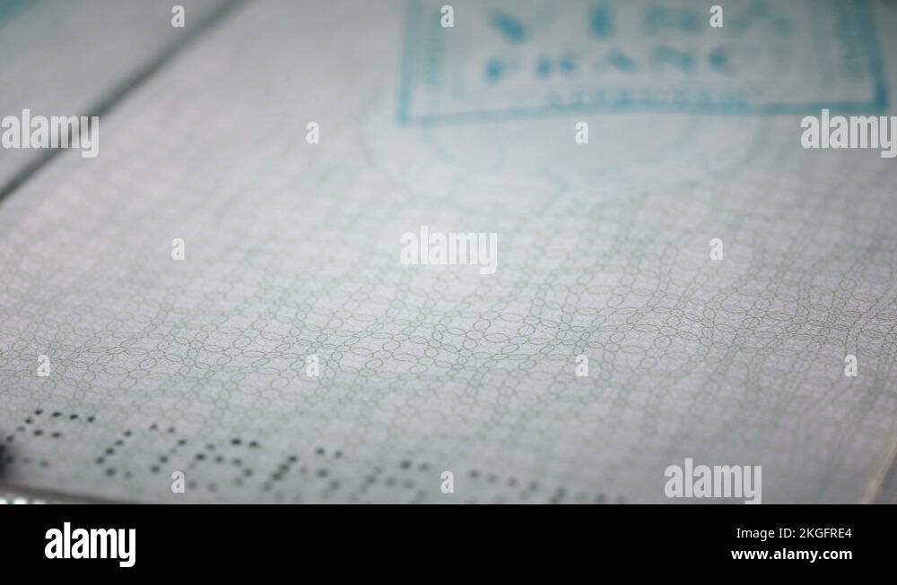 put a stamp in the passport: Germany visa, approved Stock Video Footage ...
