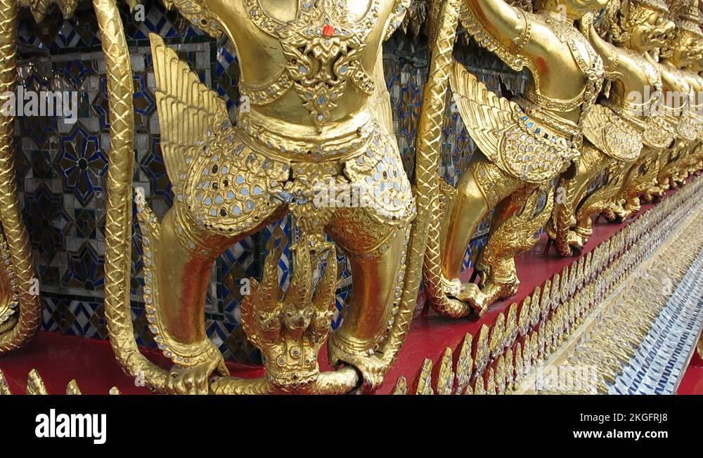 Garuda, Temple of the Emeral Buddha, Bangkok Stock Video Footage - Alamy