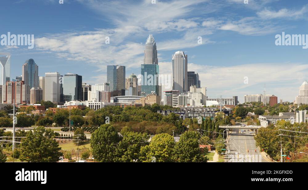 City skyline downtown charlotte north Stock Videos & Footage - HD and ...