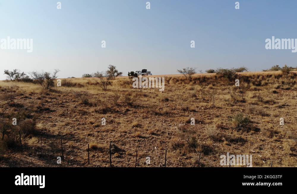 Arid desert landscape of Central Khomas Highland with very steep ...