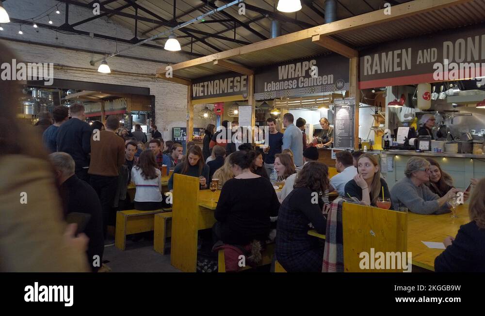 Inside Mercato Metropolitano food market in Elephant and Castle, London ...