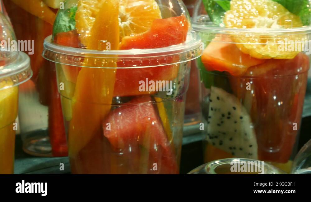 Fruit cups stall Stock Videos & Footage - HD and 4K Video Clips - Alamy